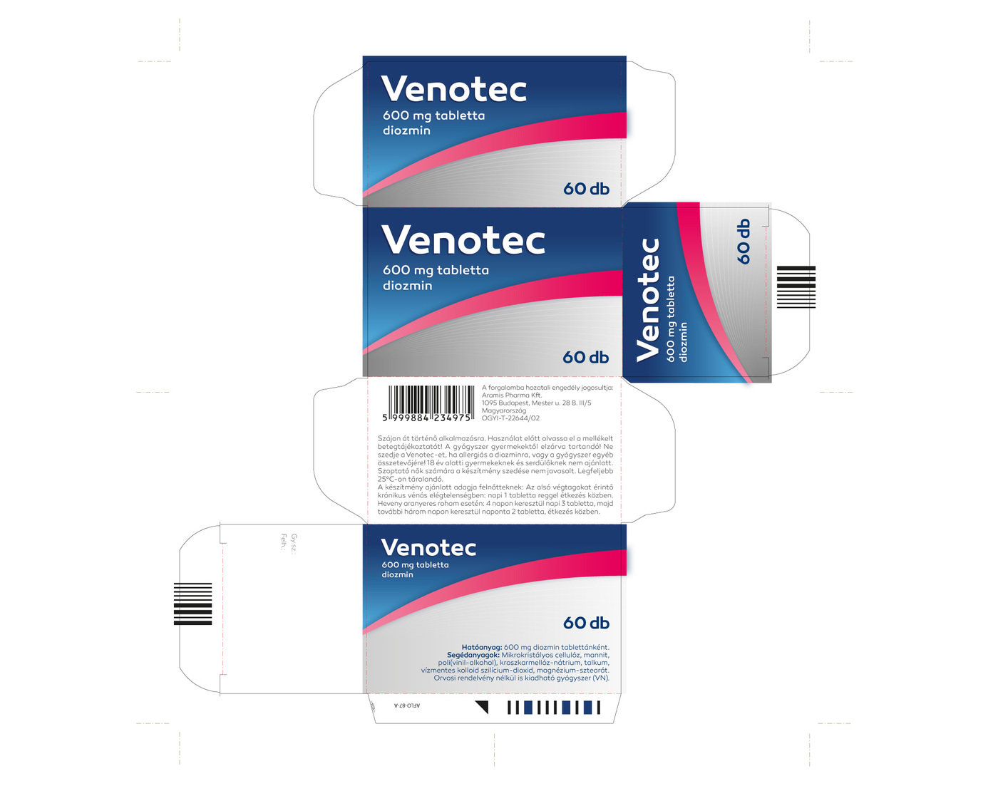 Venotec packaging by Viktor Ormandi at Coroflot.com