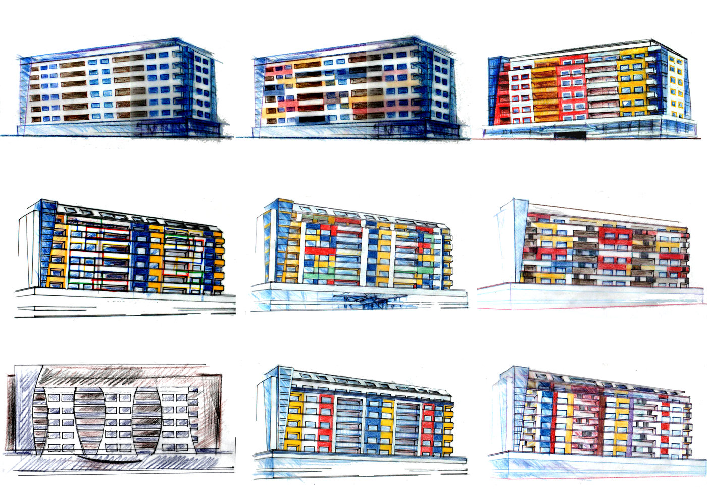 Residential Building - Facade Concepts by Svilen Nenchev at Coroflot.com