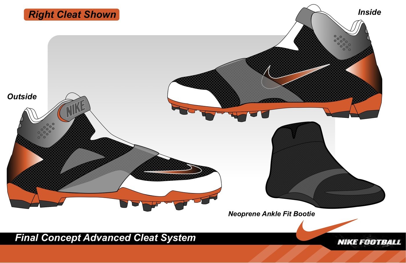 Senior Thesis Design Football Cleat by Michael Ryan Zaleta at Coroflot.com