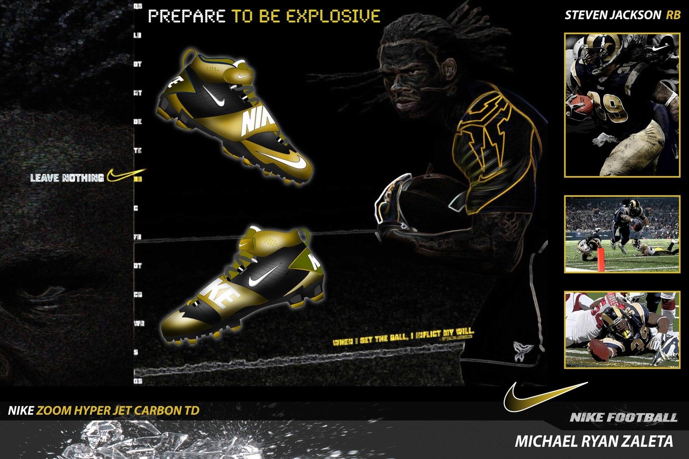 Senior Thesis Design Football Cleat by Michael Ryan Zaleta at Coroflot.com