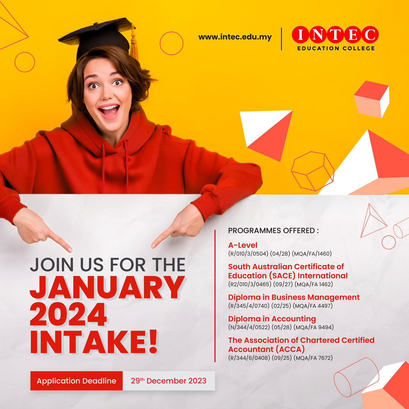 Mohamad Hafiz Mohamad Shapie on Coroflot: New Intake poster for social ...