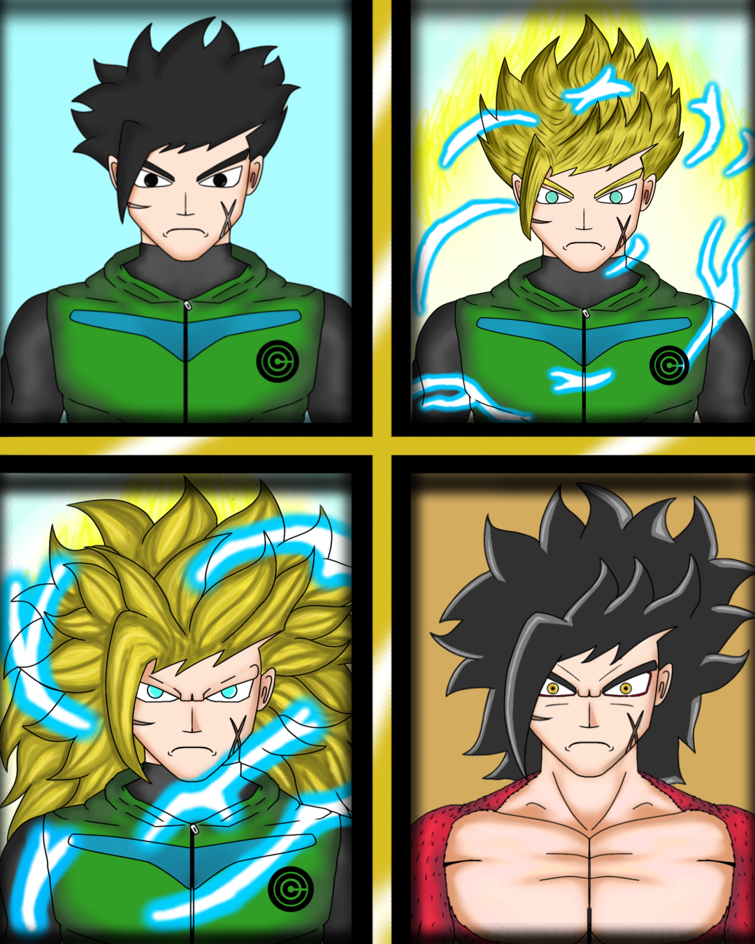 Retasu Saiyan, Fan Art inspired by Dragon Ball Z y GT. by Matias ...