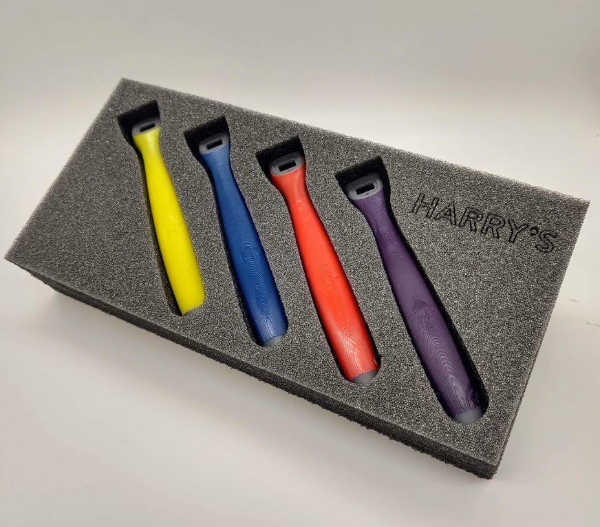 Harry's razors by John Kurcheski at Coroflot.com