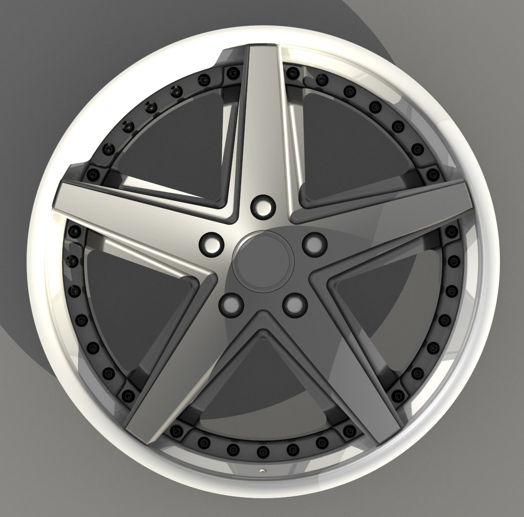 Early Wheel Concepts rendered in Rhino by Byron Gillen at Coroflot.com