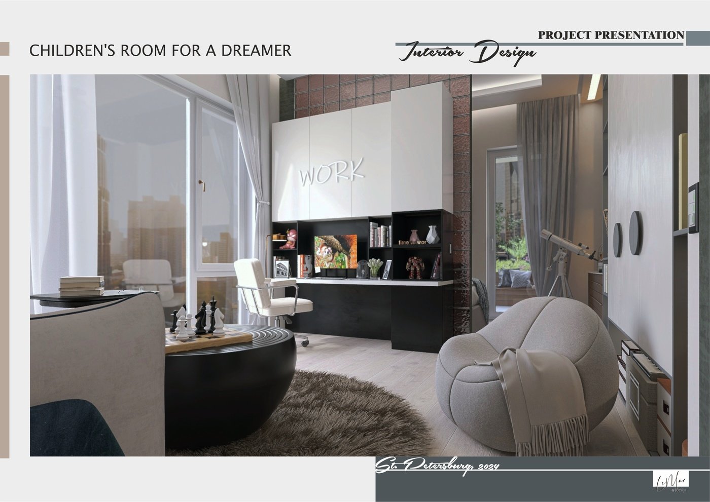 CHILDREN'S ROOM FOR A DREAMER by Maria Leschinskaia at Coroflot.com