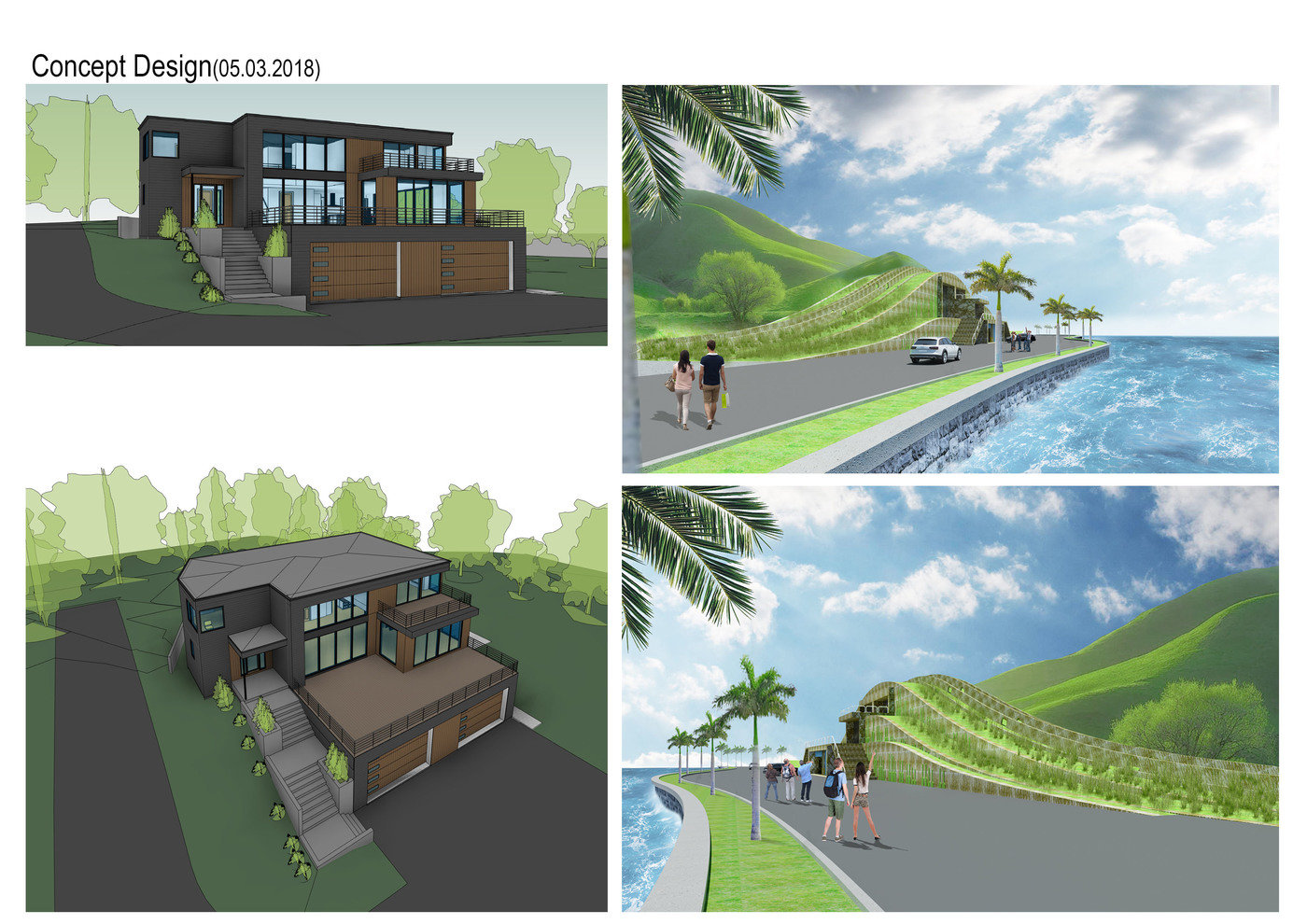 Beach landscape design by Alexander Martin at Coroflot.com