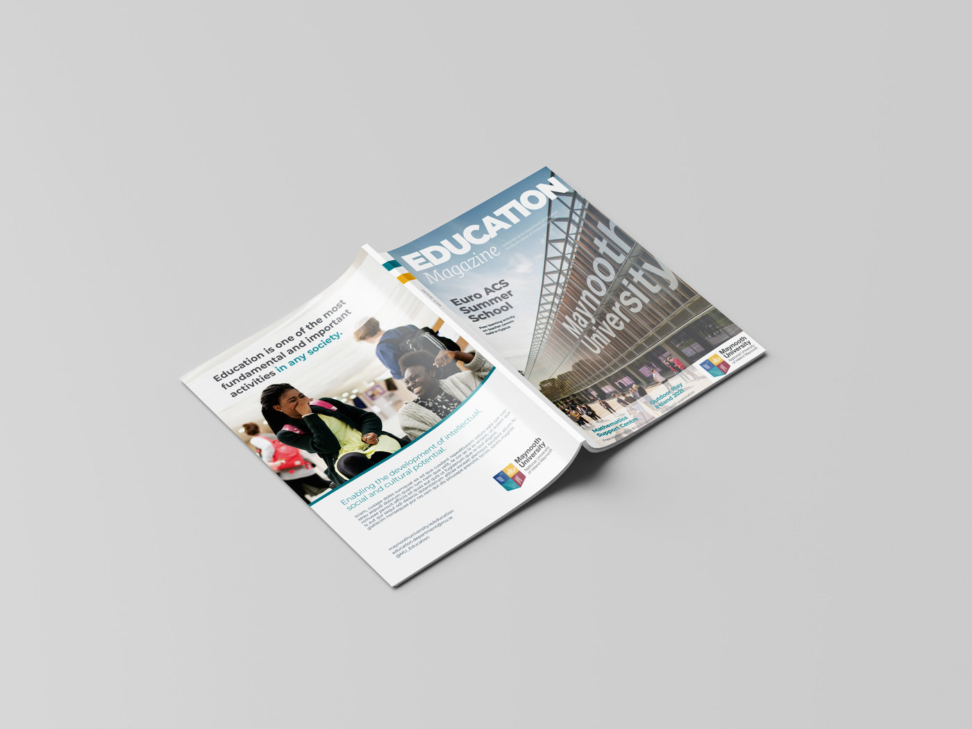 university brochure design by Aengus Ryan at Coroflot.com