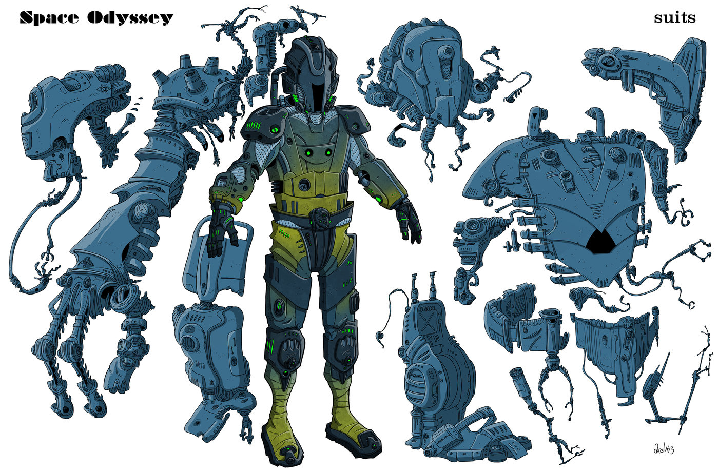 Character Design 6 by axel ortiz at Coroflot.com