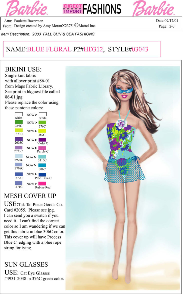 Barbie Design by Amy Moran at Coroflot.com