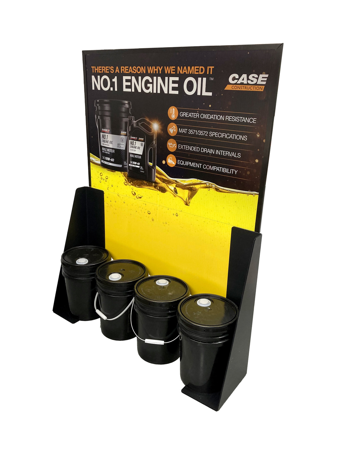 Oil bucket display by Michael Dunn at Coroflot.com