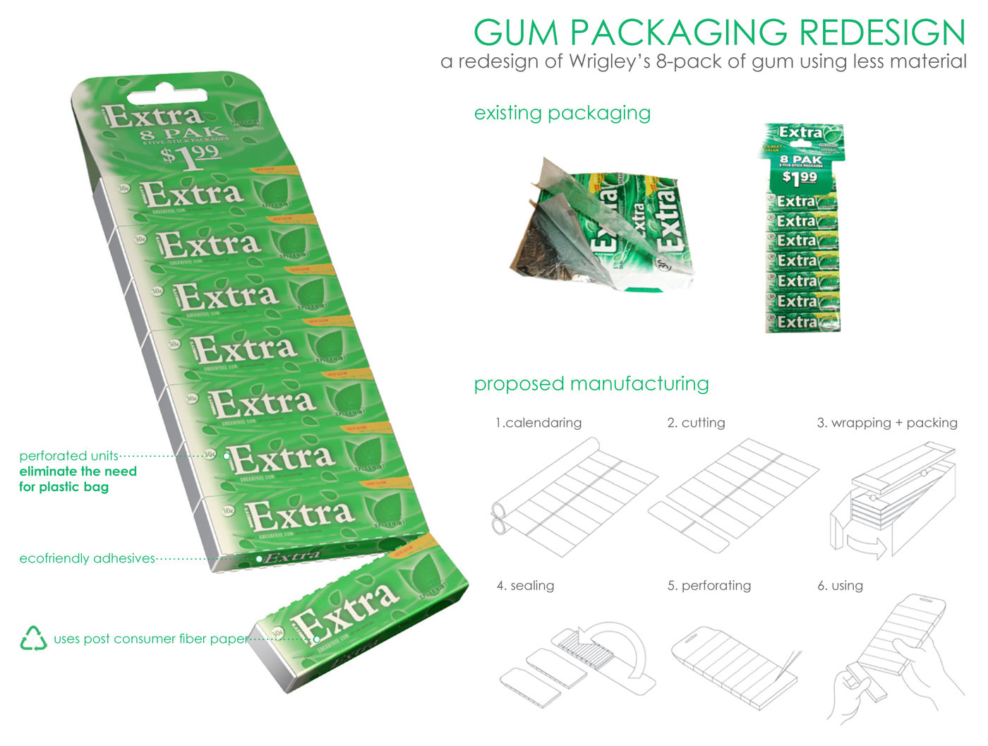 PACKAGING Gum Redesign by Kyle Gati at Coroflot.com