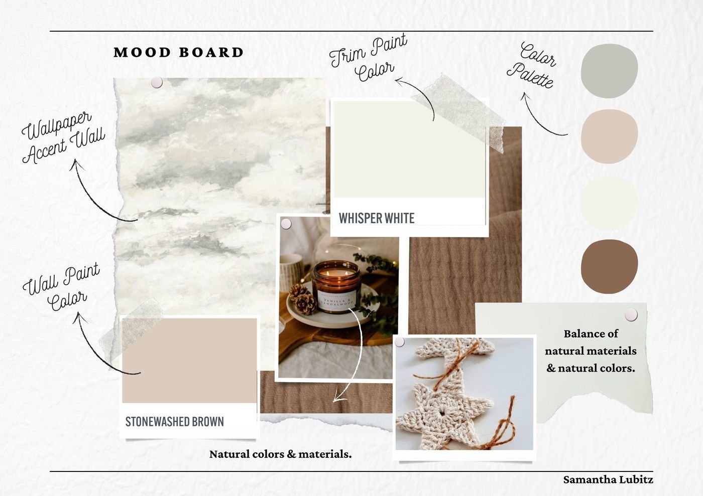 Wallpaper Selection Mood Board - Color Palette & Space Analysis by ...
