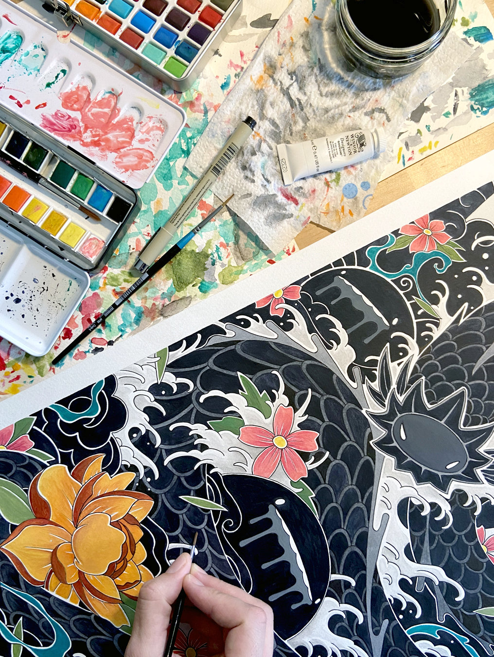 Irezumi print by James Chuter at Coroflot.com