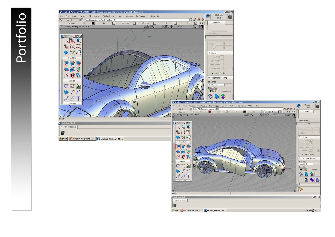 3D Alias Wavefront by Simon Hollom at Coroflot.com