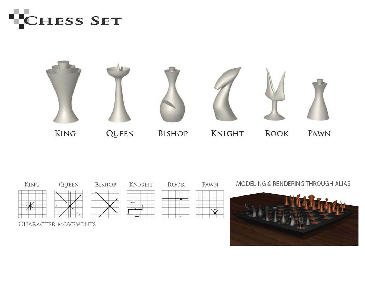 Ceramic Chess Set by Wesley Tong at Coroflot.com