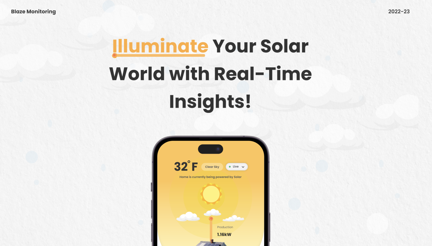 UX for Blaze Solar Monitoring App | iOS App | Animations by Manoj Bhat at Coroflot.com