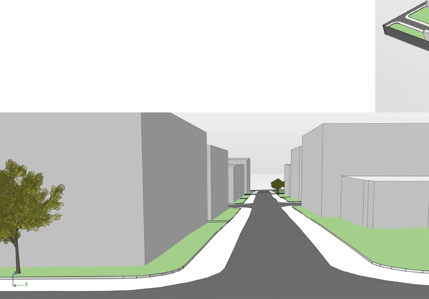 Simplified 3D Street (Scaled) | Adeline Swires by Adeline Swires at ...