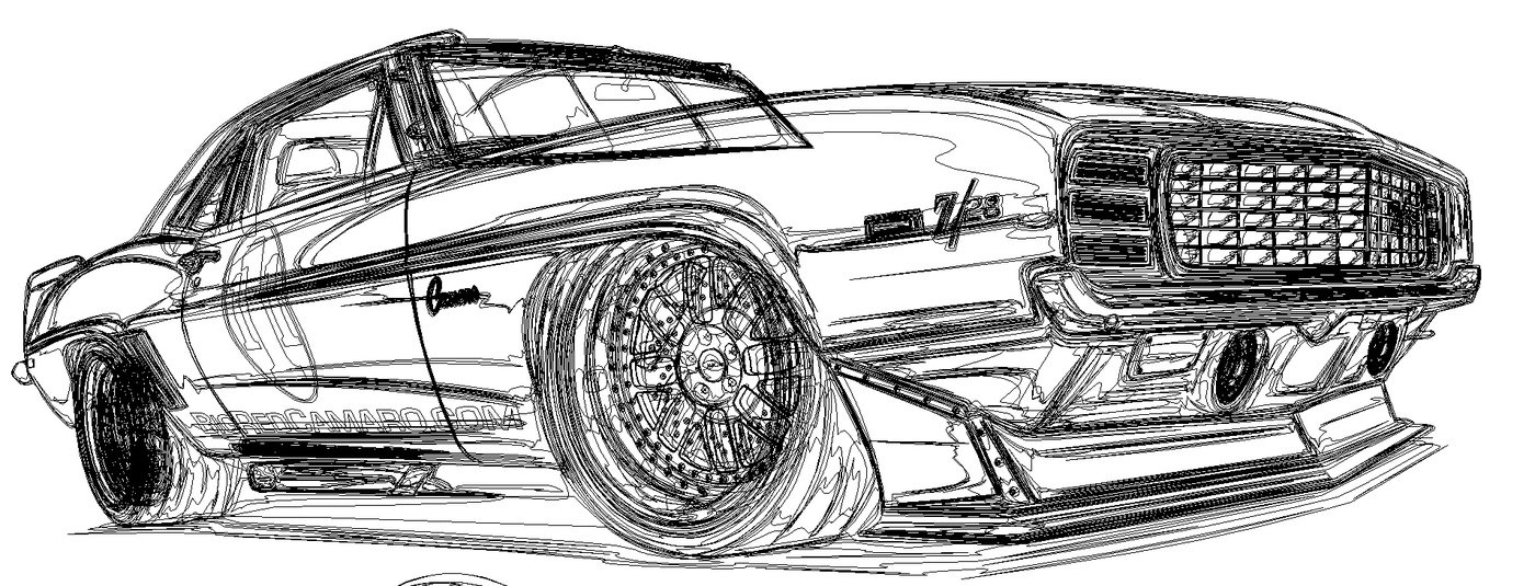 Big Red Camaro SEMA Poster by Brian Stupski at Coroflot.com