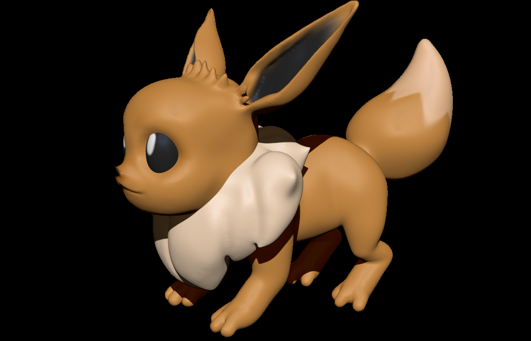 Eevee, Pokemon Model (Zbrush) by CHONG PUI NEE at Coroflot.com