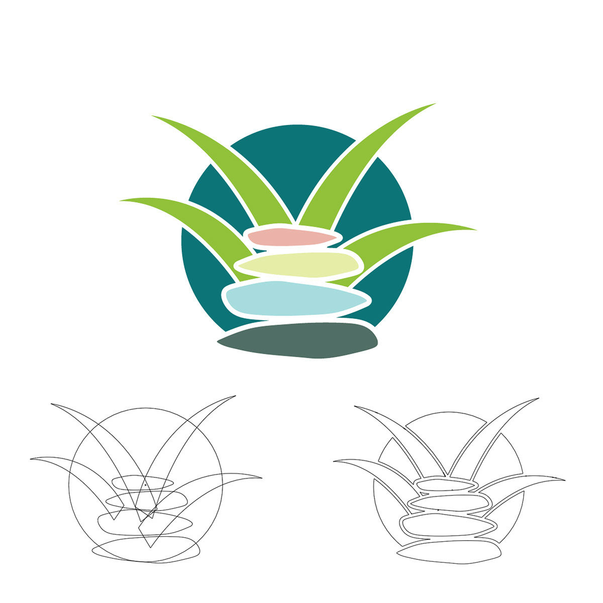Indulgence Spa & Massage Logo Design by Jessica Cox at Coroflot.com
