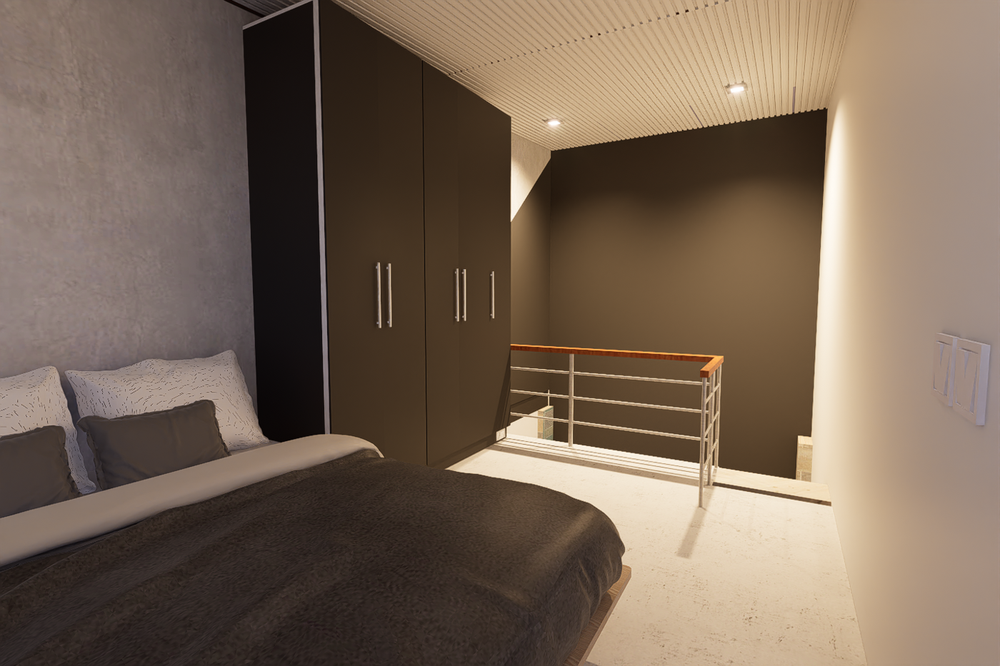 Modern Minimalist Tiny Loft: 4x2m Design by Julie Lumagbas at Coroflot.com