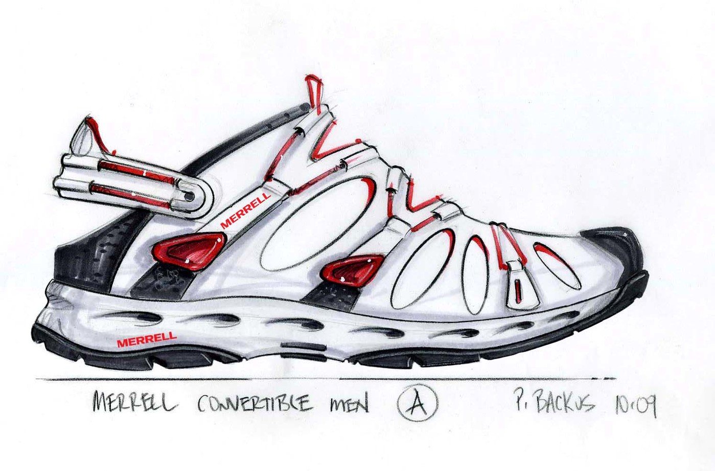 Merrell Sandal designs by Peter Backus at Coroflot.com