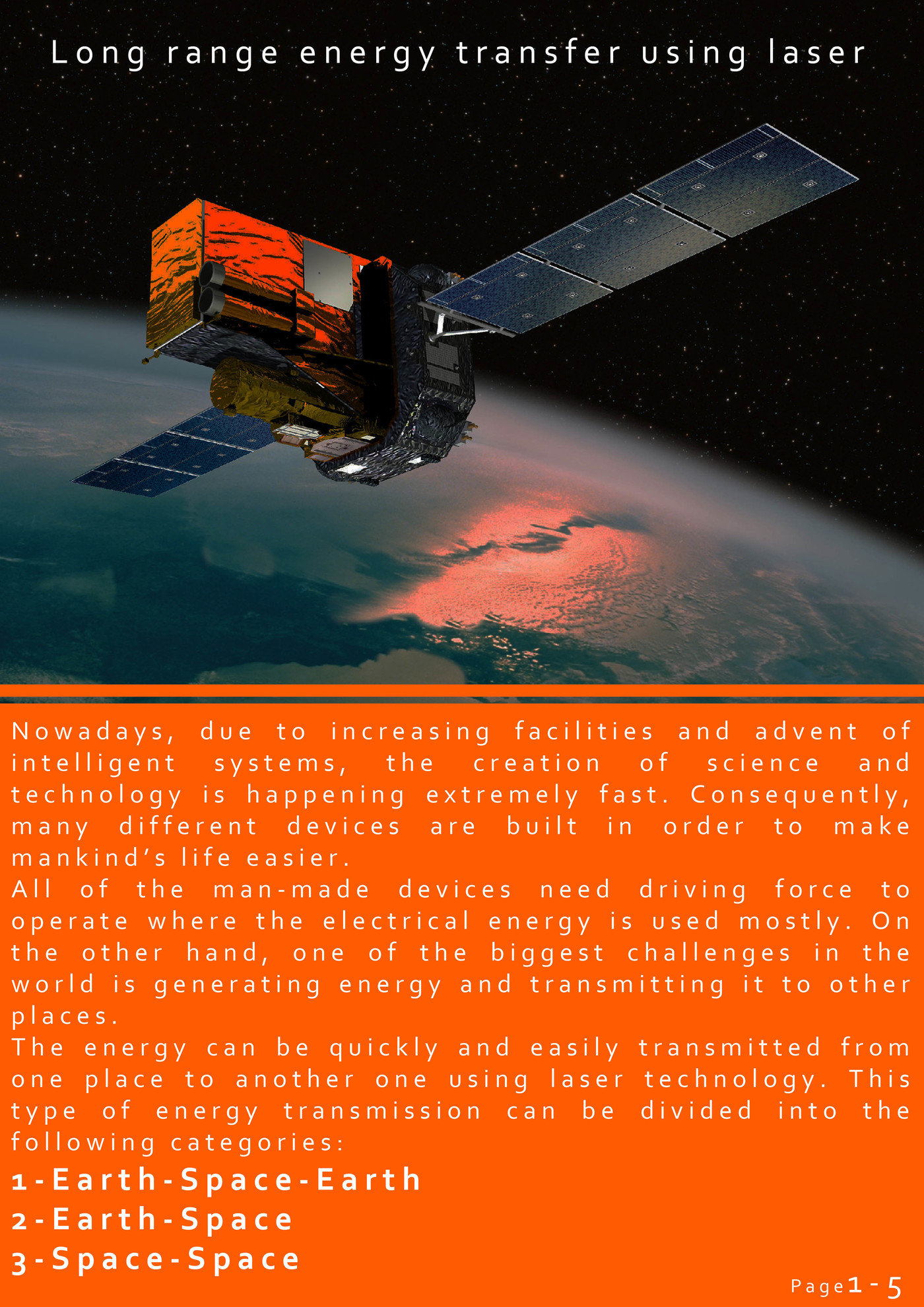 Long range energy transfer using laser by Mostafa Arvand at Coroflot.com