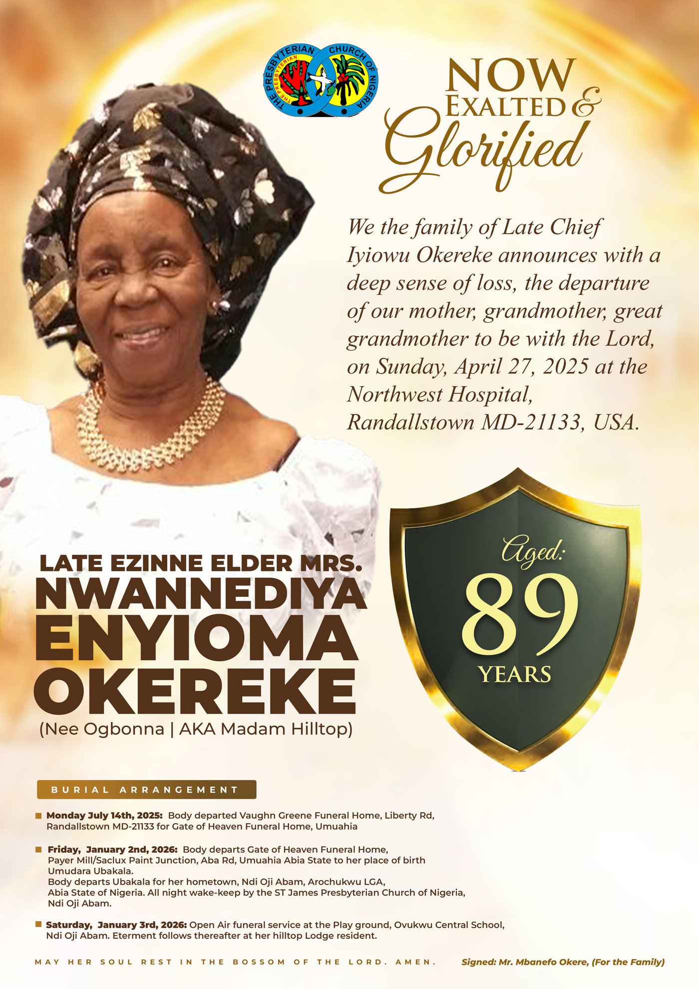 Funeral Ceremony materials by Collins Odoh at Coroflot.com