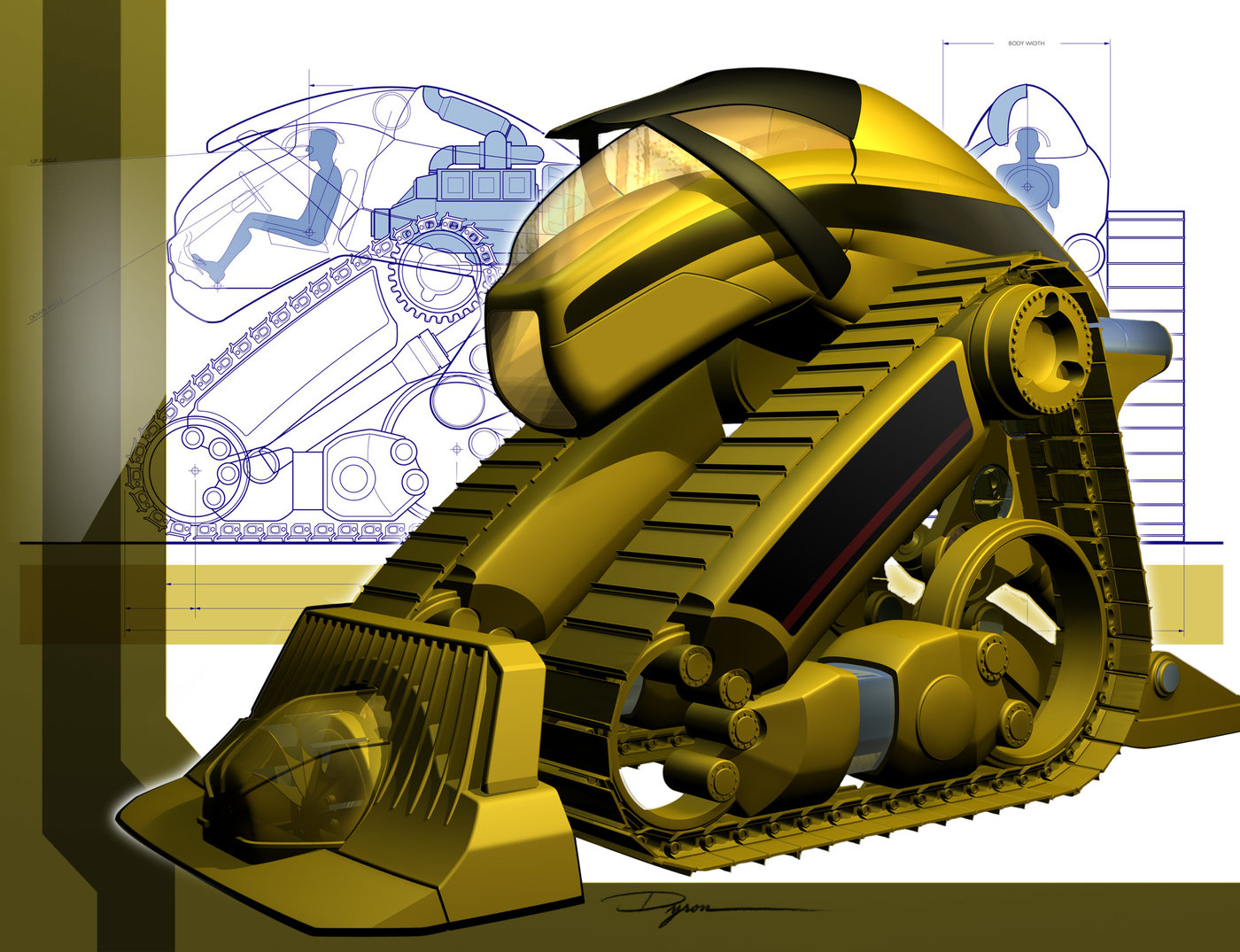 Earth Moving Machines by Loran Dyson at Coroflot.com