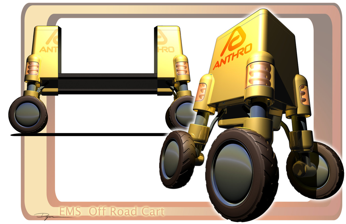 Anthro Medical Cart by Loran Dyson at Coroflot.com