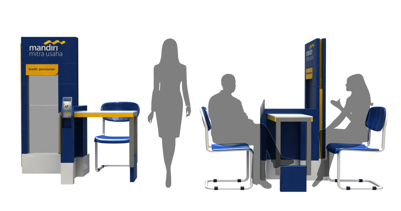 Bank Mandiri - Pop up Booth by Herry Mahardika at Coroflot.com