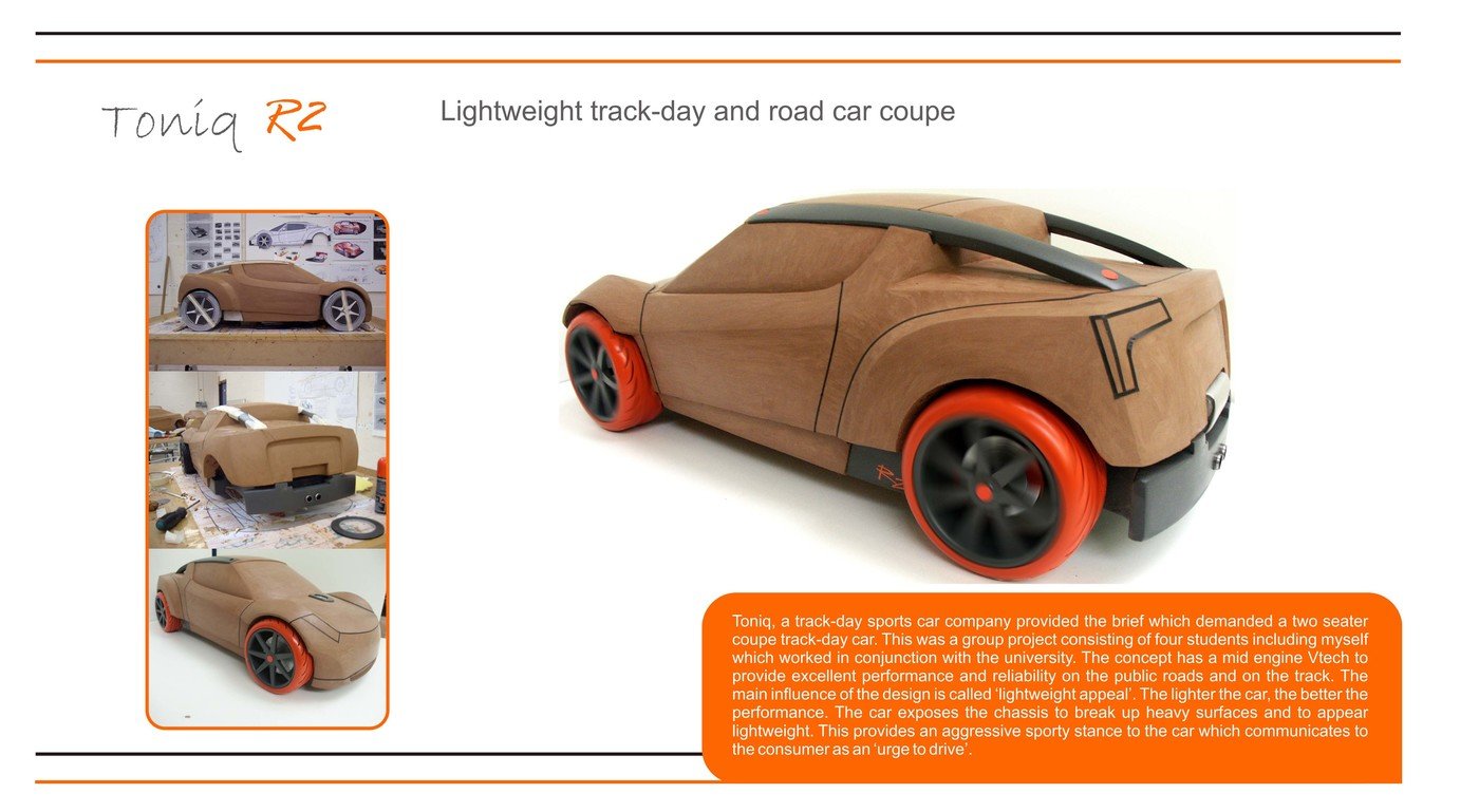 TONIQ TRACK DAY AND ROAD CAR by William Smith at Coroflot.com