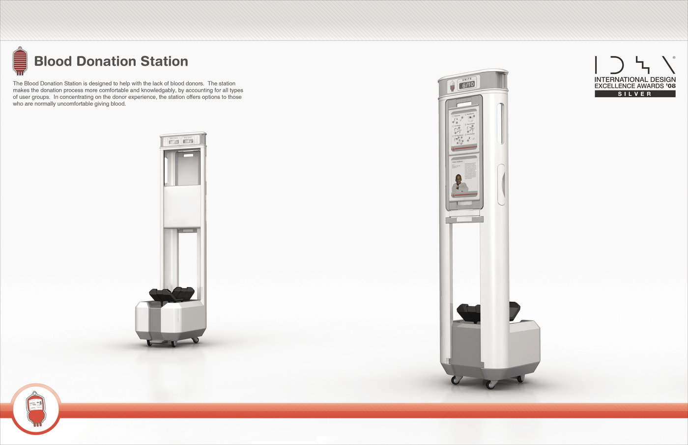 IDEA Silver Award - Blood Donation Station by John Dutton at Coroflot.com