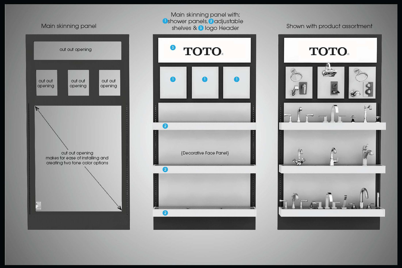 TOTO-concept-showroom-displays by Jason Hernandez at Coroflot.com
