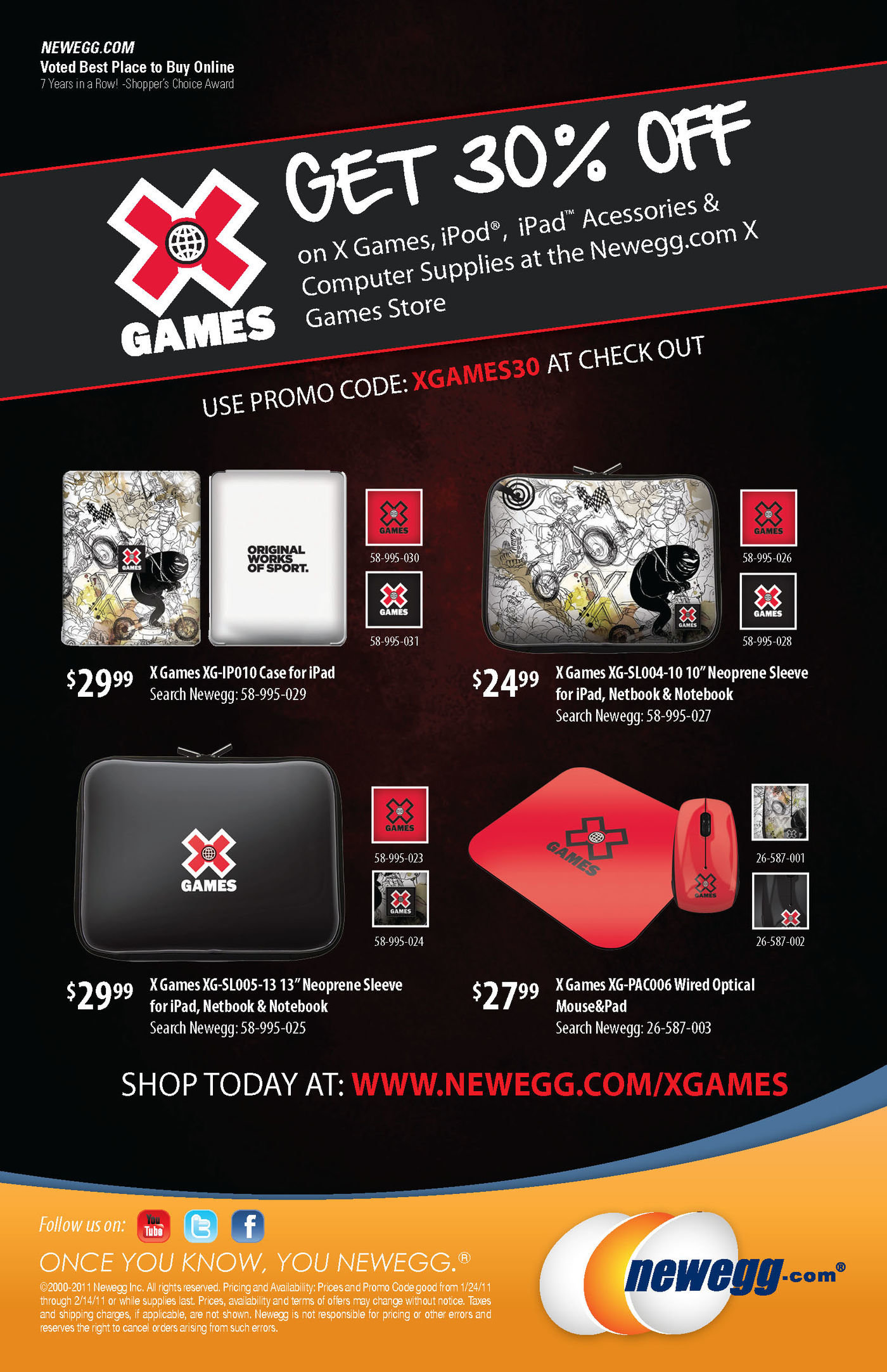 X-Games - Newegg Flyer by James Lee at Coroflot.com