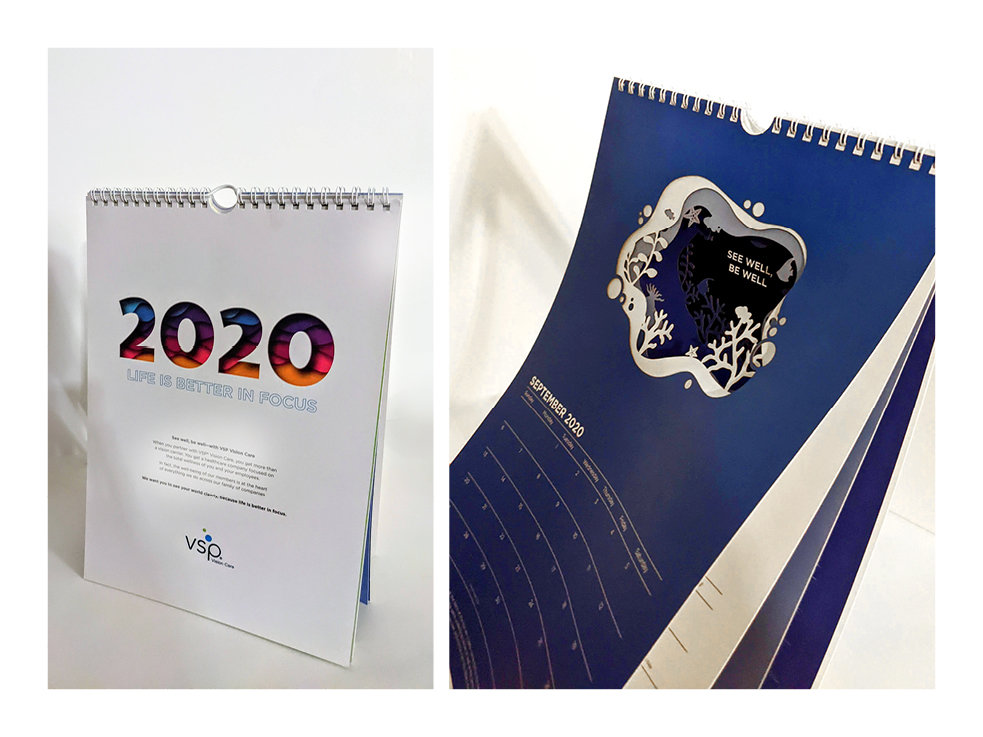 Die Cut Calendar by Carolyn Vu at Coroflot.com