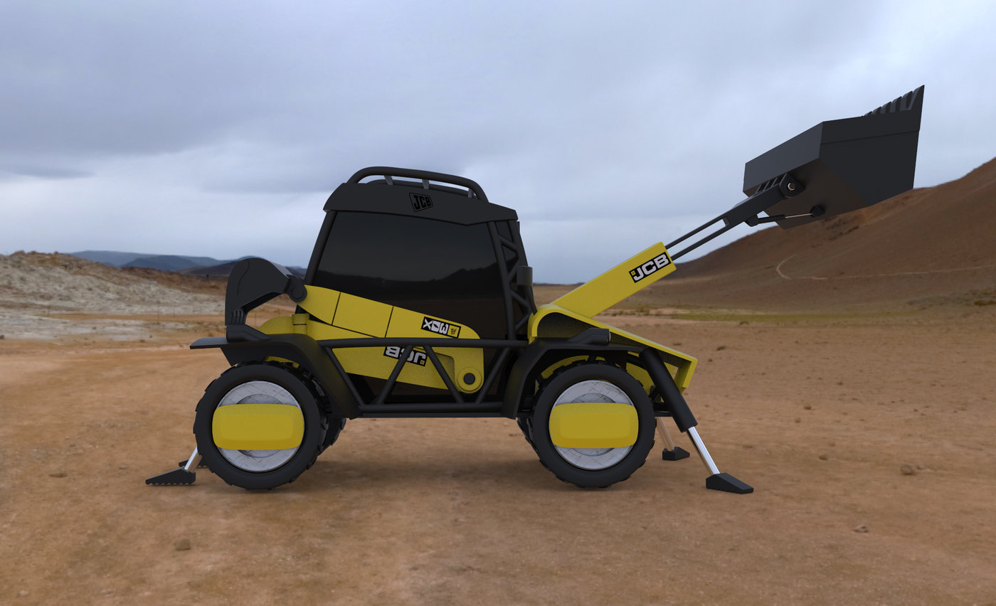 JCB 3DX Backhoe Loader Concept by Yang Ji at Coroflot.com