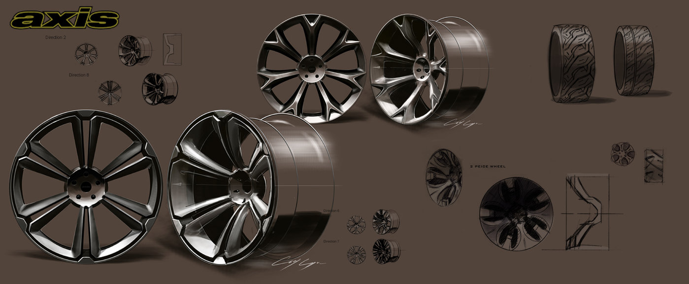 Axis Wheels by Carey Lyn at Coroflot.com