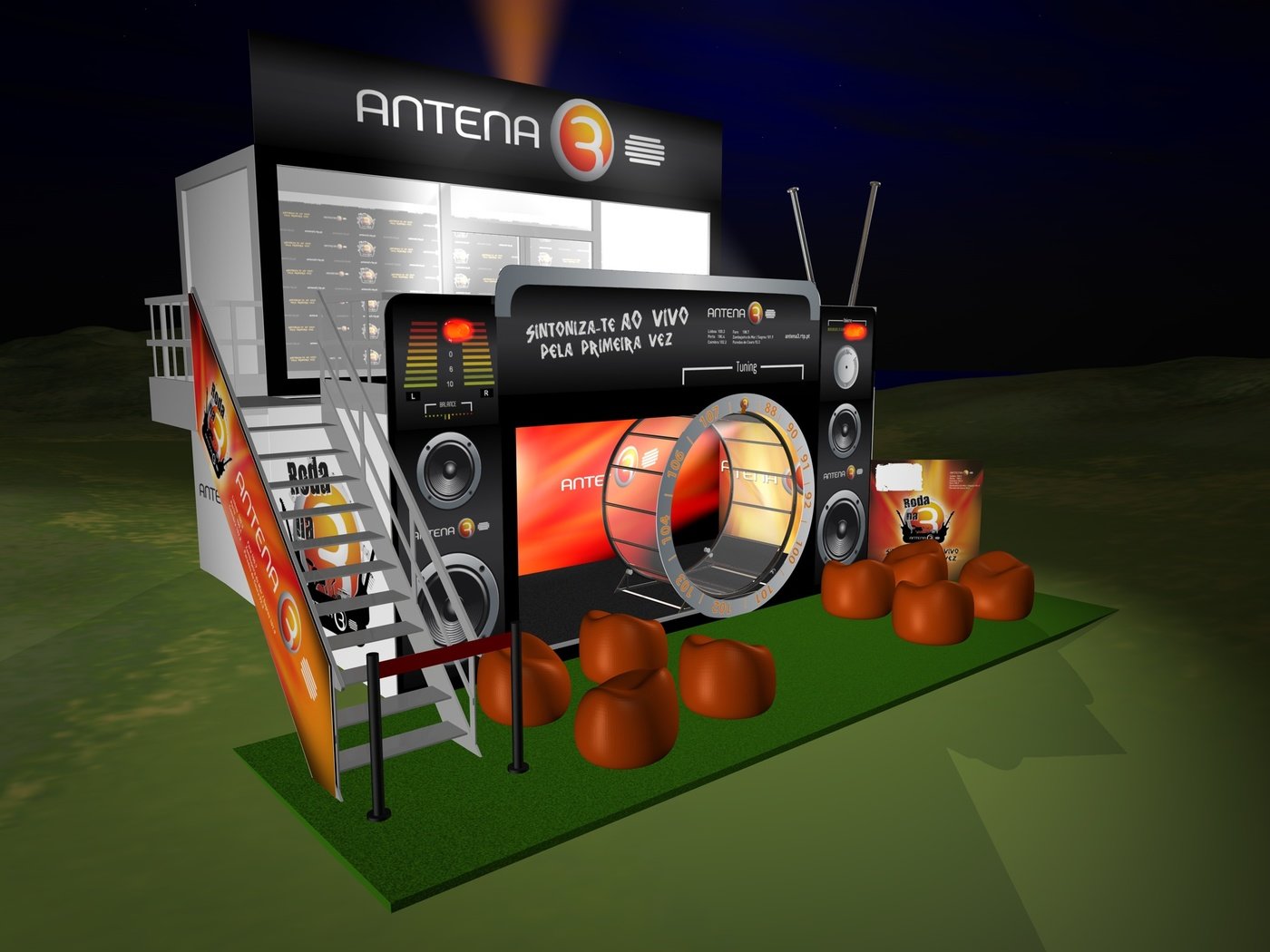 Music Festival-Radio Station stand by Pedro Alves at Coroflot.com