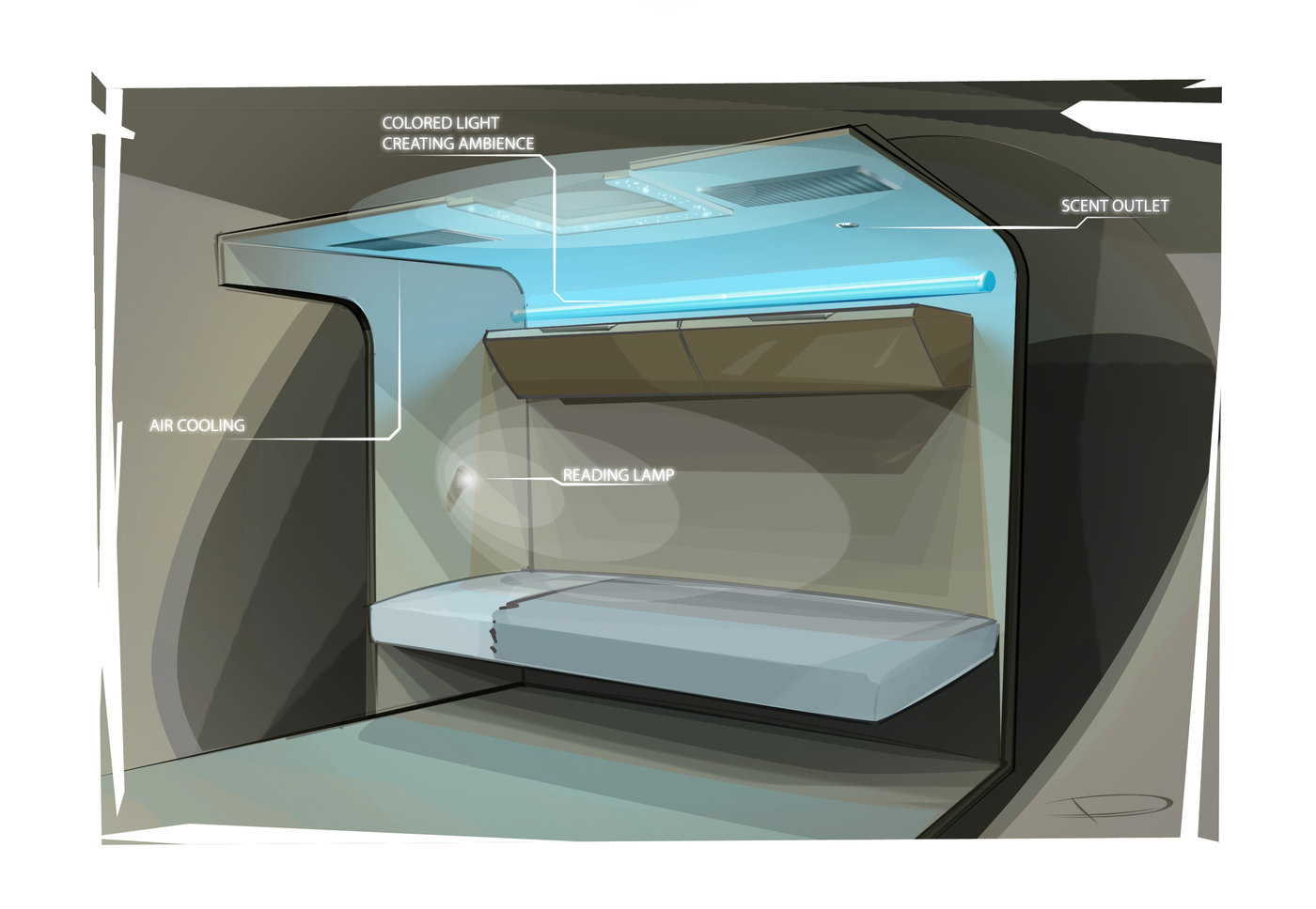truck cabin design by David Lerosier at Coroflot.com