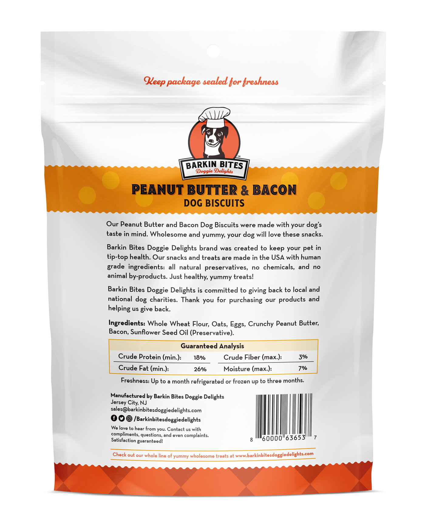 Barkin Bites logo and packaging by Diane Benjamin at Coroflot.com