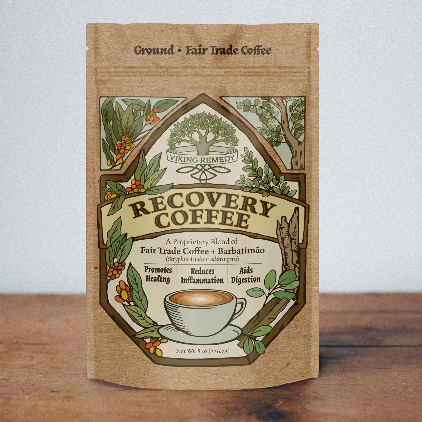 Viking Remedy logo, pouch labels by Diane Benjamin at Coroflot.com