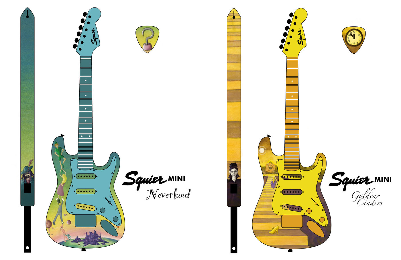 Fairy Tale Guitars Collection by Heidi Schwartz at Coroflot.com