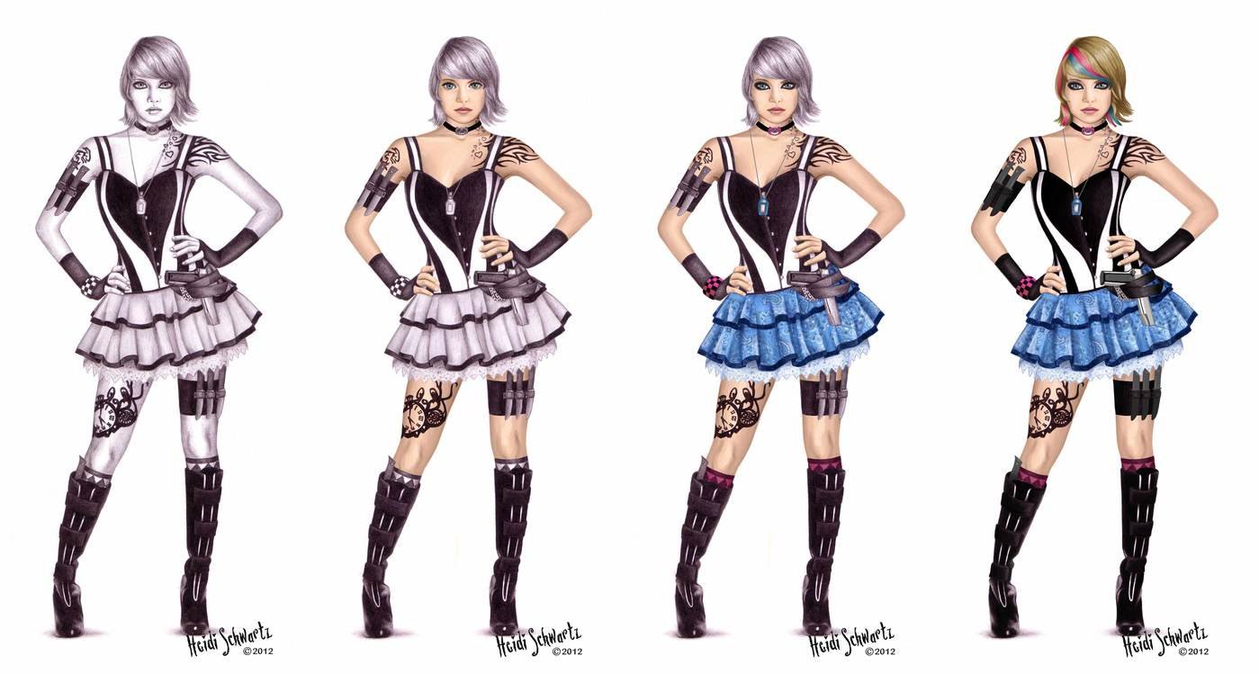 Alice (In Wonderland) Character Development Drawings by Heidi Schwartz ...