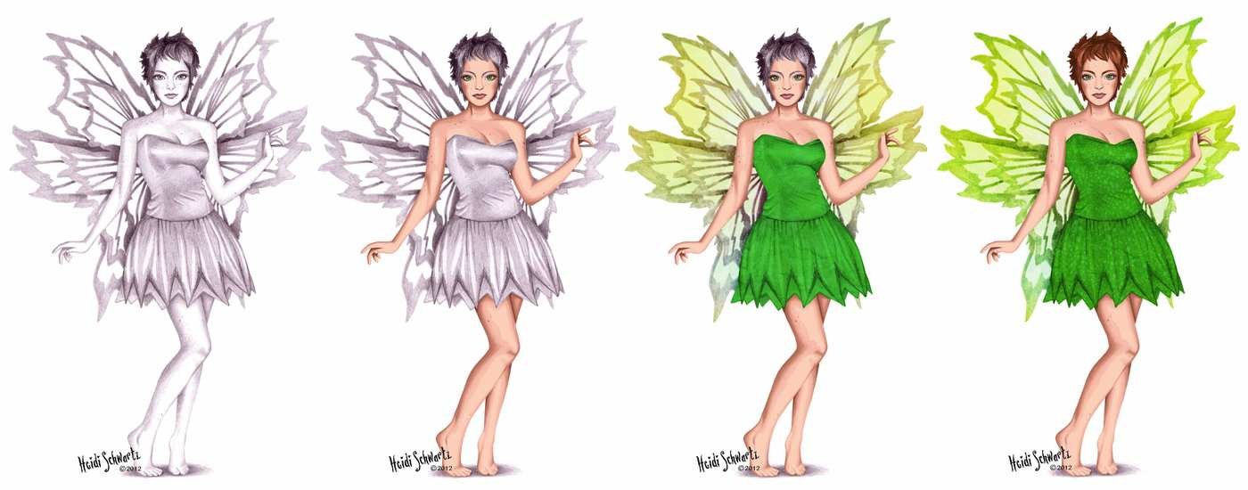 Tinkerbell Digital Character Development by Heidi Schwartz at Coroflot.com