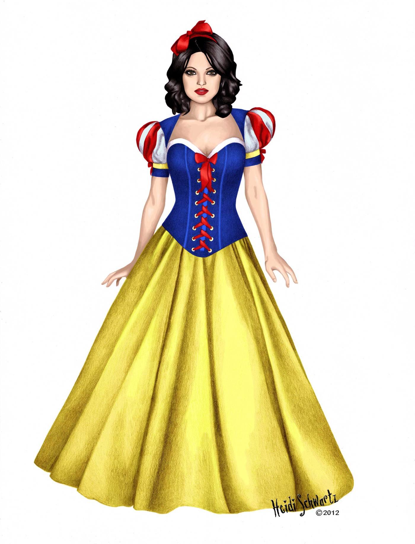 Snow White Digital Character Development by Heidi Schwartz at Coroflot.com