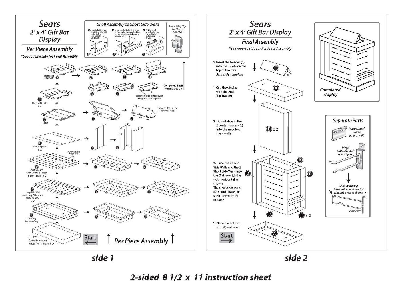 POP Display Retail Instruction Sheets by Steve Rowe at Coroflot.com
