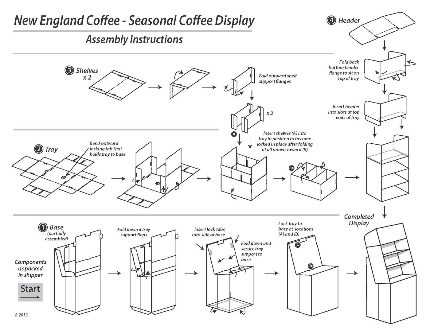 POP Display Retail Instruction Sheets by Steve Rowe at Coroflot.com