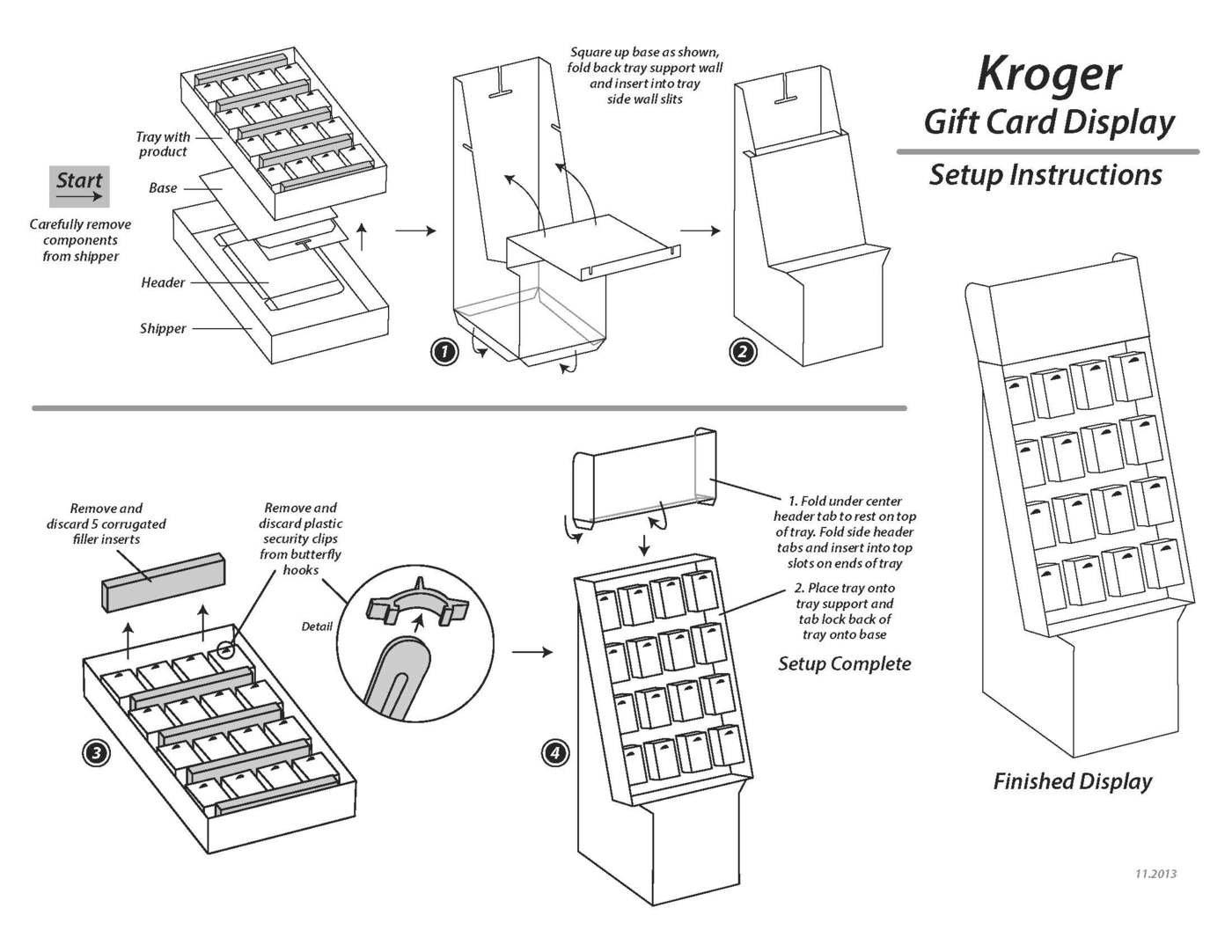 POP Display Retail Instruction Sheets by Steve Rowe at Coroflot.com