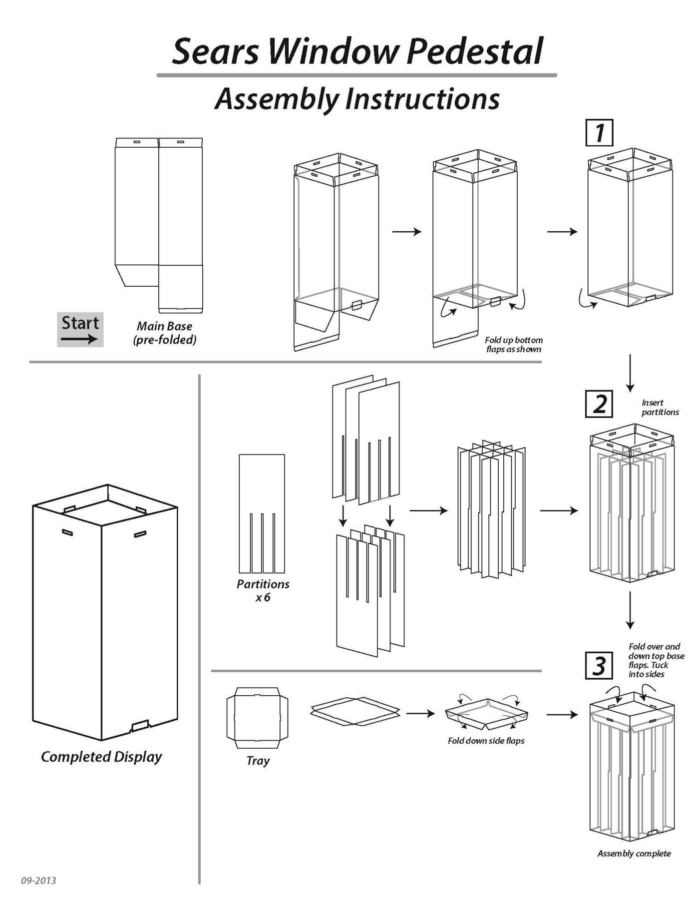 POP Display Retail Instruction Sheets by Steve Rowe at Coroflot.com